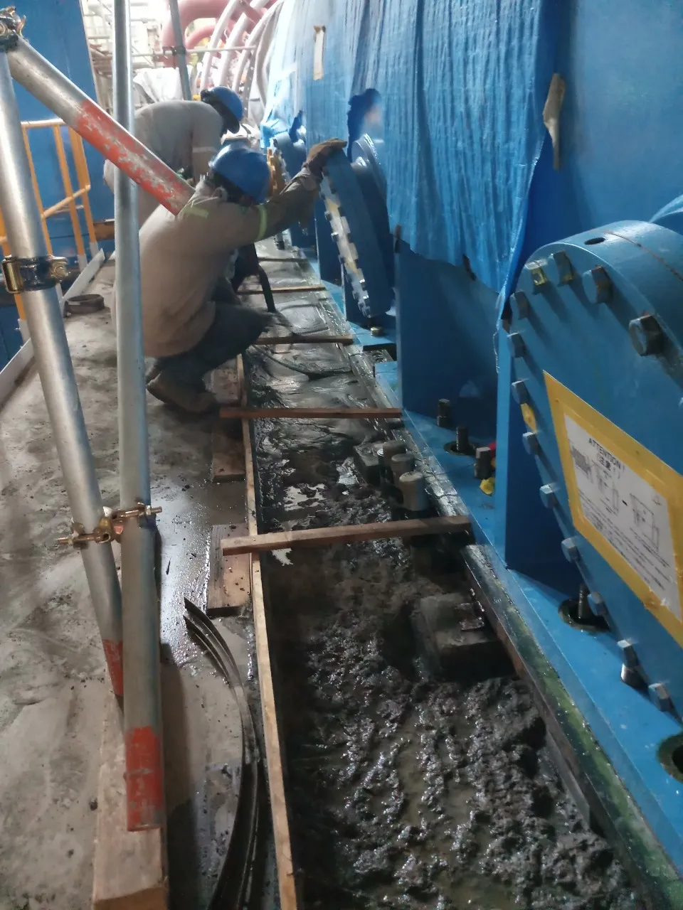 Grouting non Shrink-MasterFlow 870 Proyek PLTU Muara Karang - Jakarta ...
